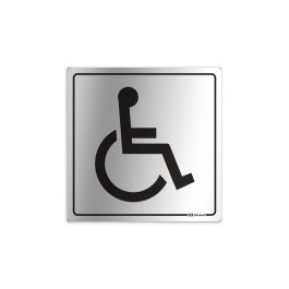 Placa Deficiente Físico em Alumínio | Afixgraf