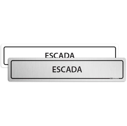 Placa Escada - Placas de Identificação de Salas | Afixgraf