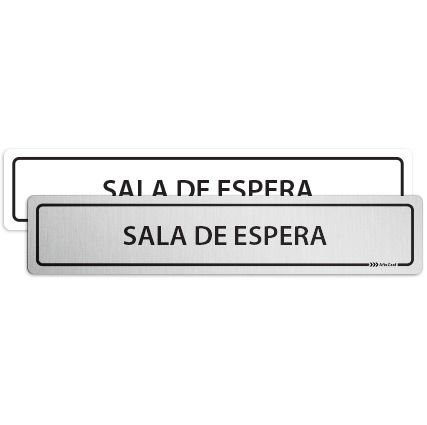 Placa Sala de Espera - Placas de Identificação de Salas | Afixgraf