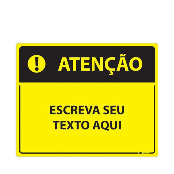 Placa De Aten o Personalizada Afixgraf Placa De Aten o Personalizada Afixgraf