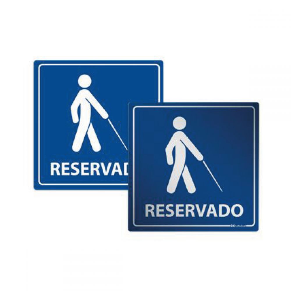 Placa Deficiente Visual (Reservado) | Afixgraf