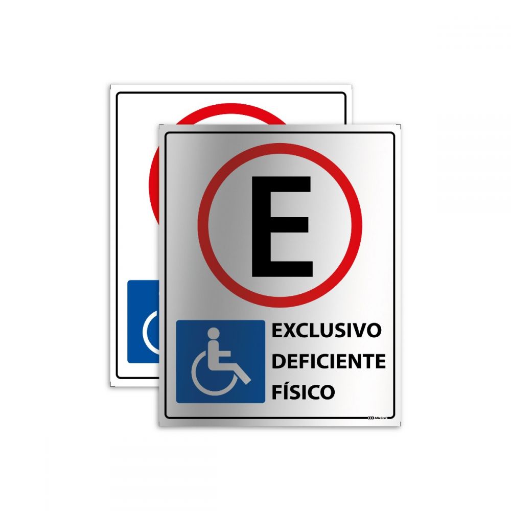 Placa Estacionamento Exclusivo para Deficientes | Afixgraf Placa Estacionamento Exclusivo para Deficientes | Afixgraf