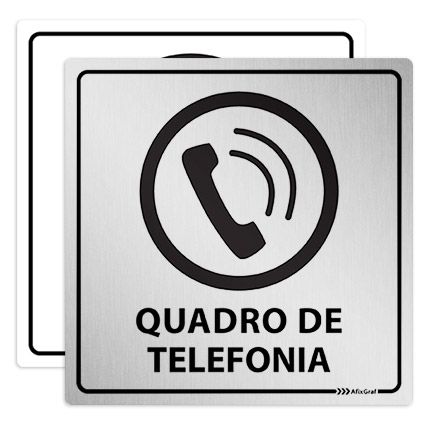 Placa Quadro de Telefonia - Placas de Aviso