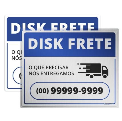 Placa Disque Frete | Afixgraf