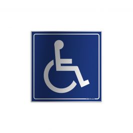 Placa Deficiente Físico em Alumínio | Afixgraf
