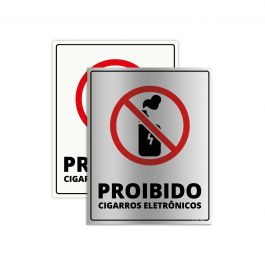 Placa Proibido Cigarro Eletrônico | Afixgraf