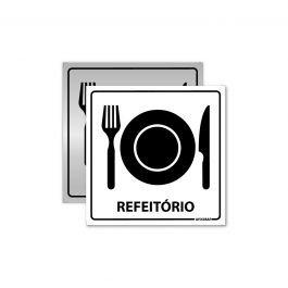 Placa Pictograma Refeitório - Placas Informativas | Afixgraf