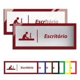 Placa Escritório - Placas de Identificação em Acrílico Premium | Afixgraf