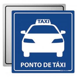 Placa Ponto de Táxi - Placas Informativas | Afixgraf