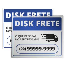 Placa Disque Frete | Afixgraf